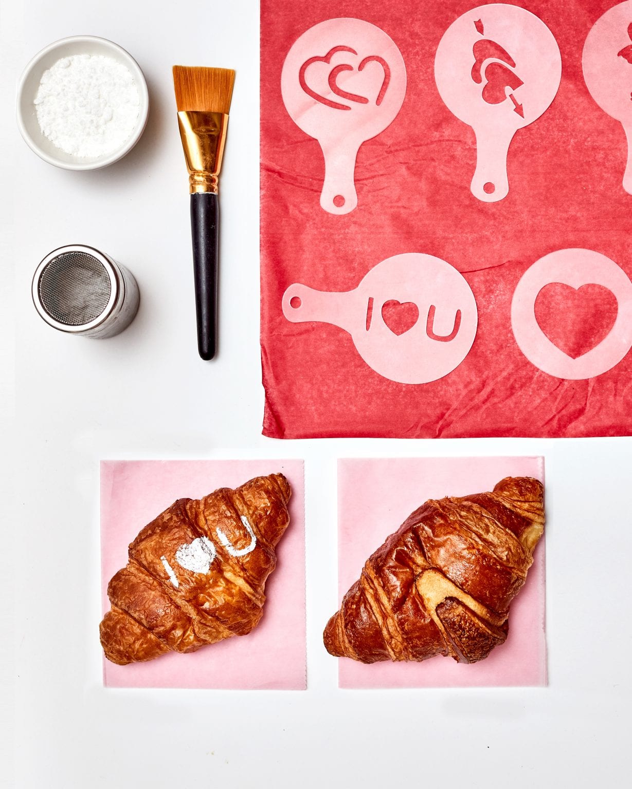 Valentine’s Customized Croissants | Darcy Miller Designs