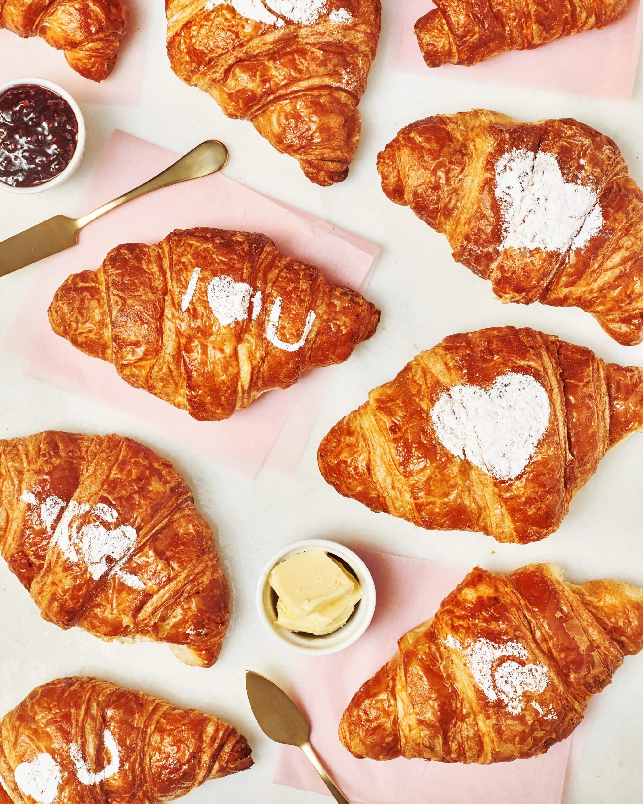 Valentine’s Customized Croissants | Darcy Miller Designs