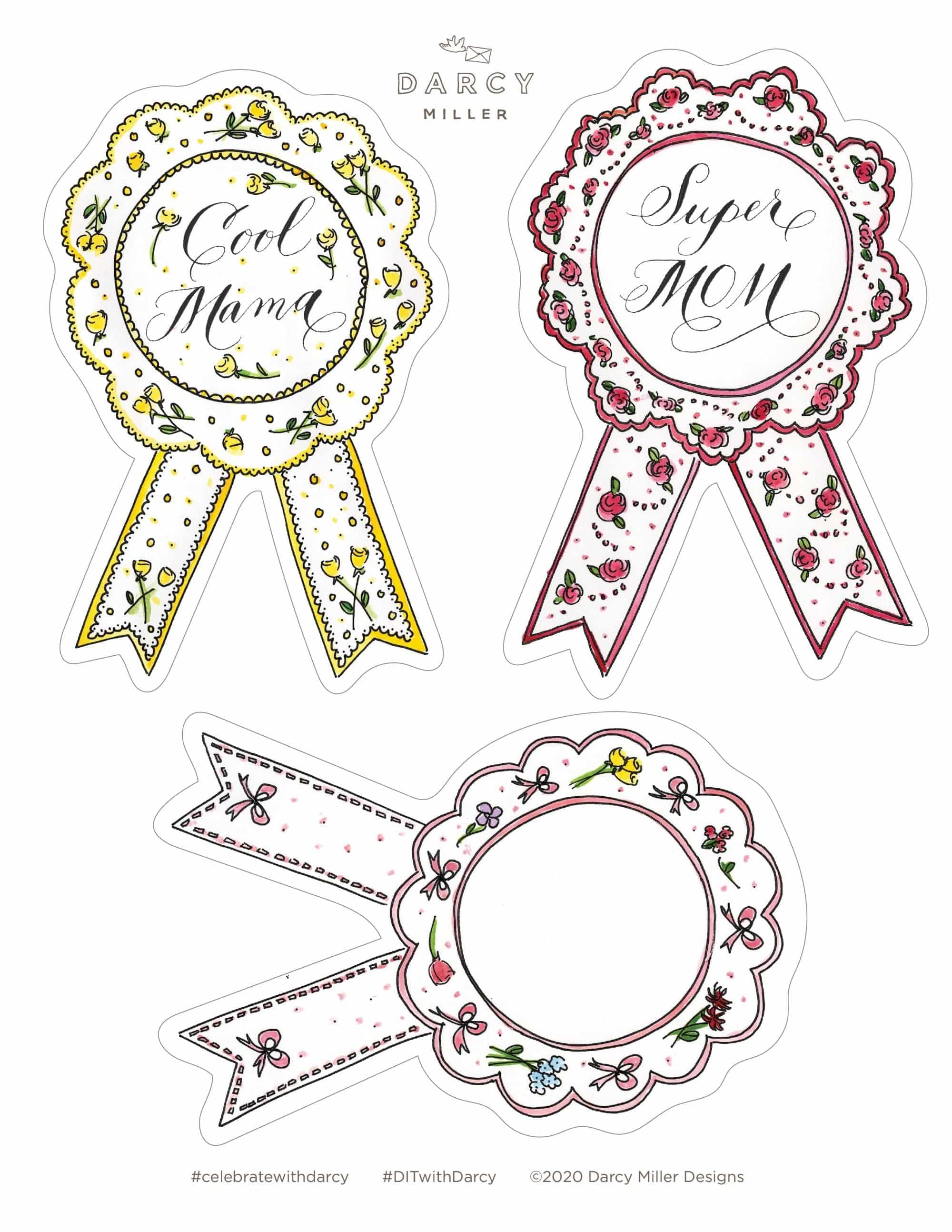 Mother's Day Award Ribbons | Darcy Miller Designs