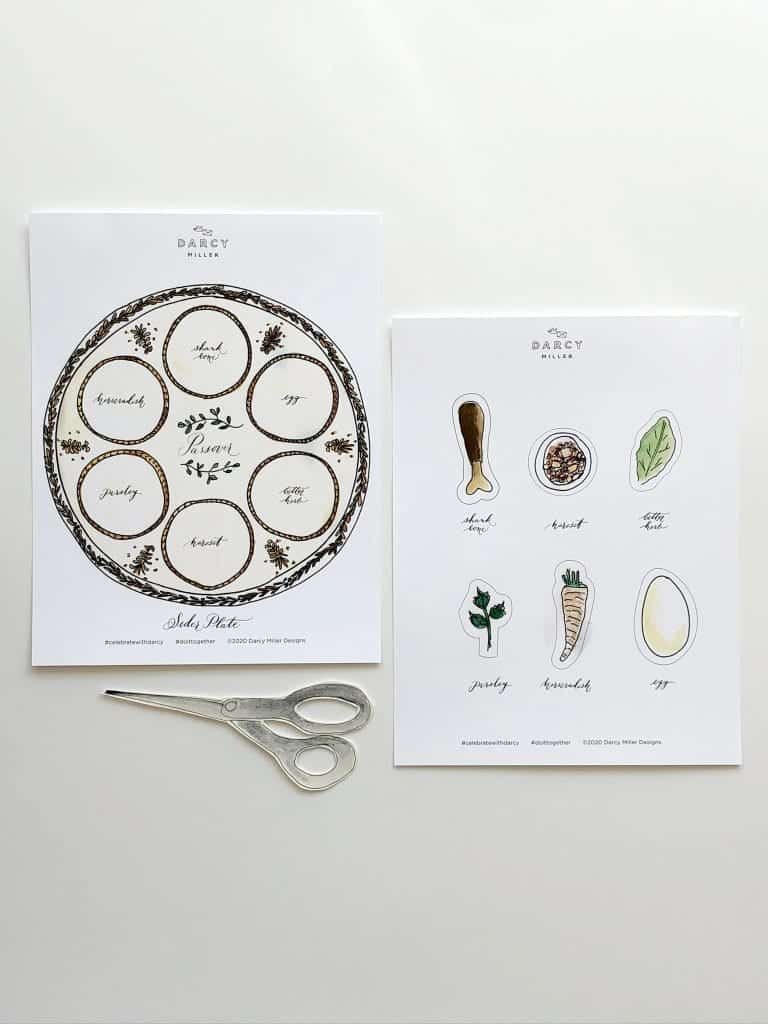 Printable Passover Seder Plate | Darcy Miller Designs