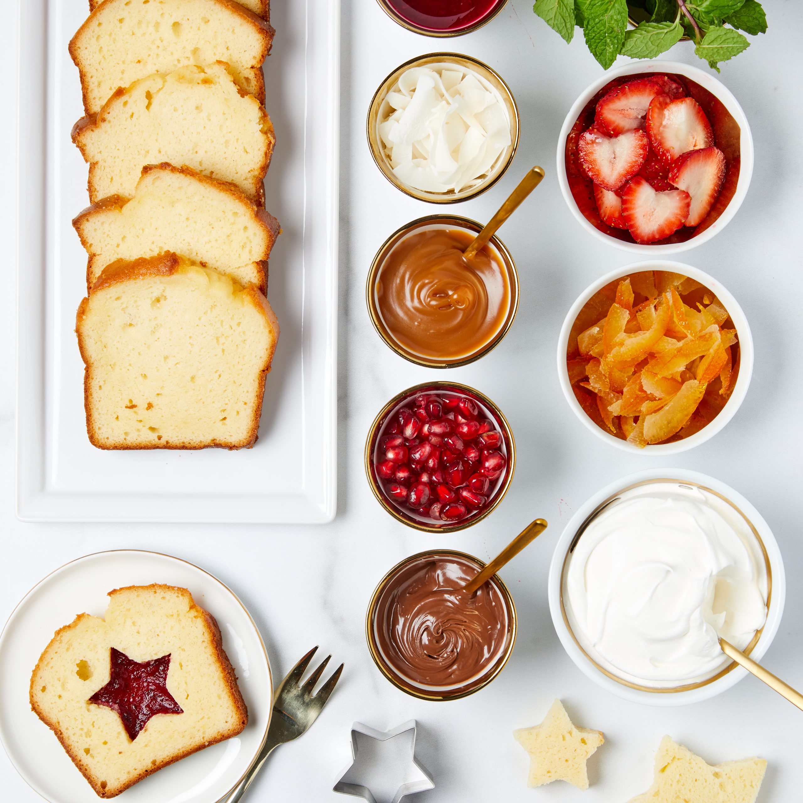 DIY Pound Cake Bar | Darcy Miller Designs