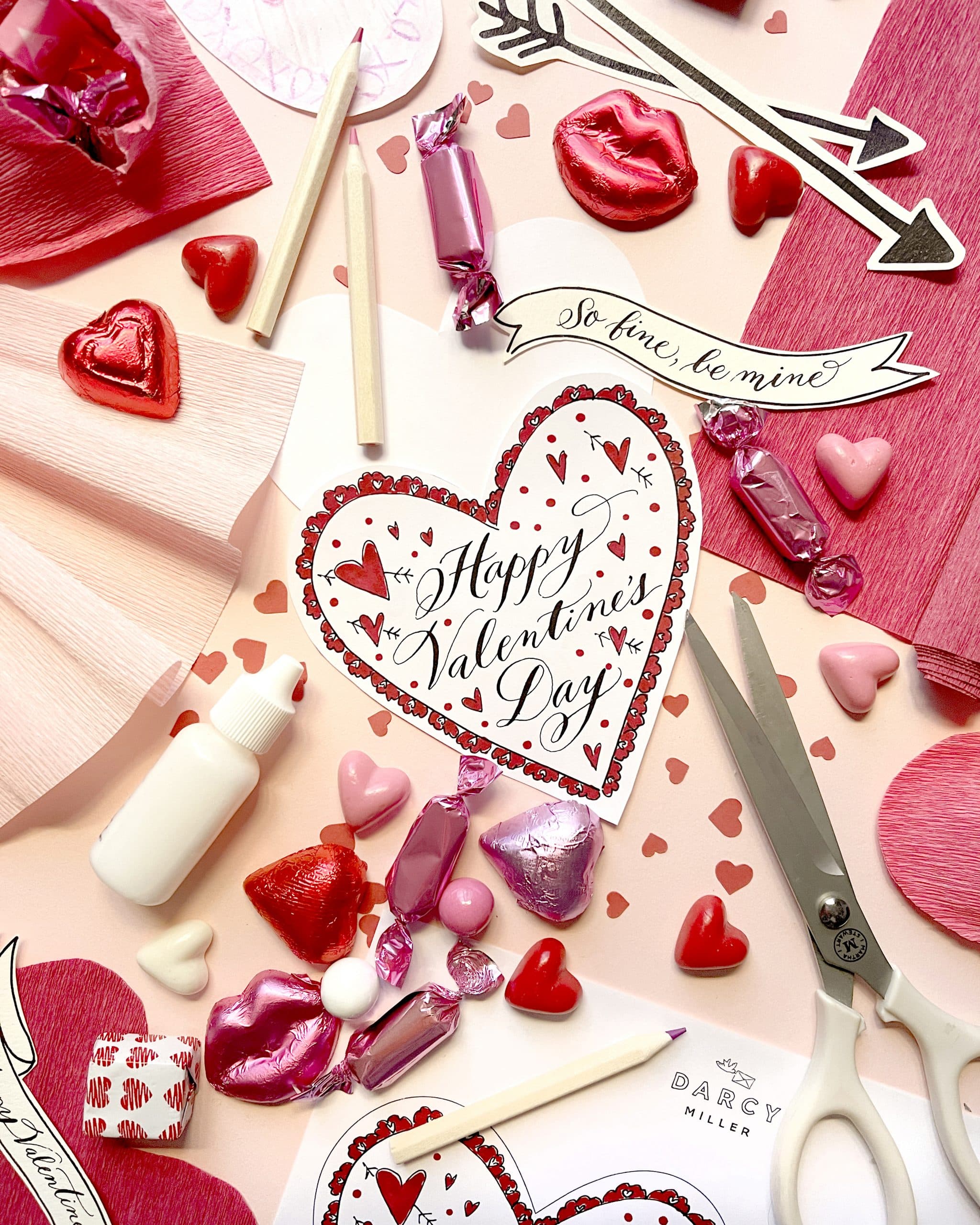Surprise Heart Valentines | Darcy Miller Designs