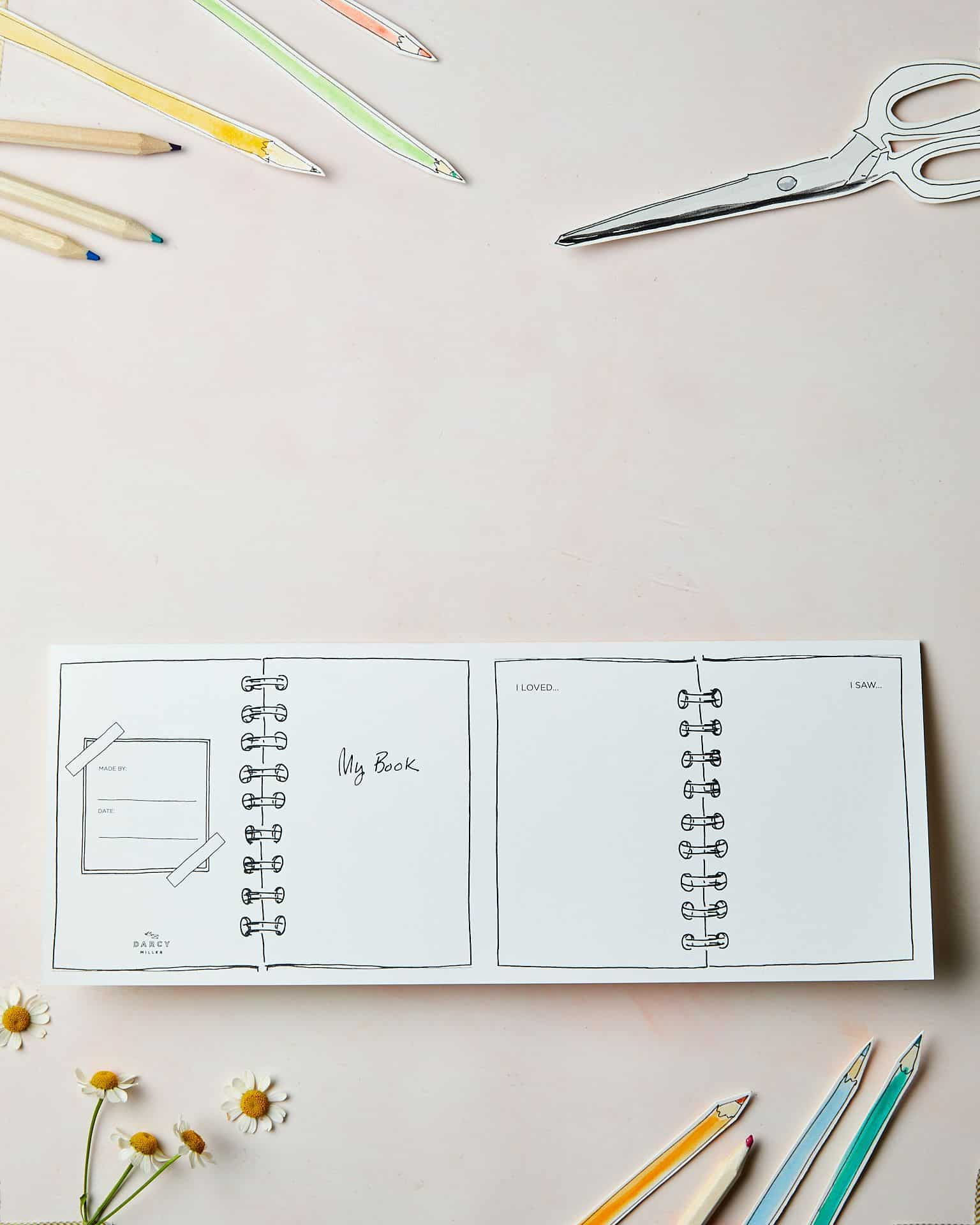 DIY Mini Sketchbook Journals | Darcy Miller Designs