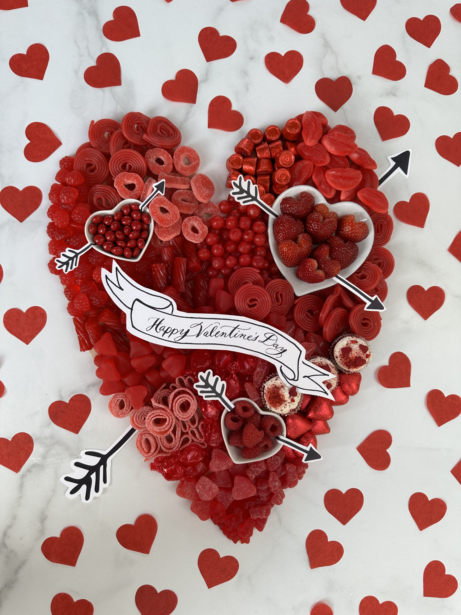 Heart-Shaped Candy-Cuterie Board | Darcy Miller Designs